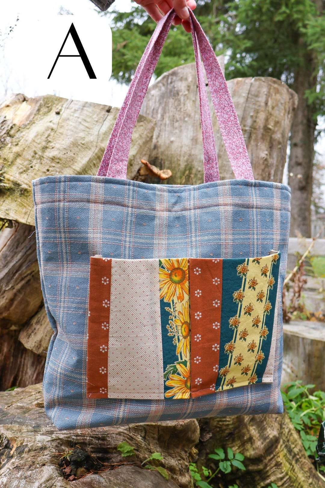 The Essential Thrifting Tote Handmade Bag From Thrifted Fabric Shopping ...