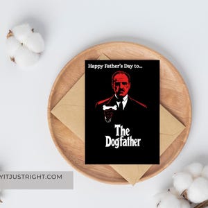 Funny Dog Father's Day Card for Fur Baby Dad, Parody Dog Father ...