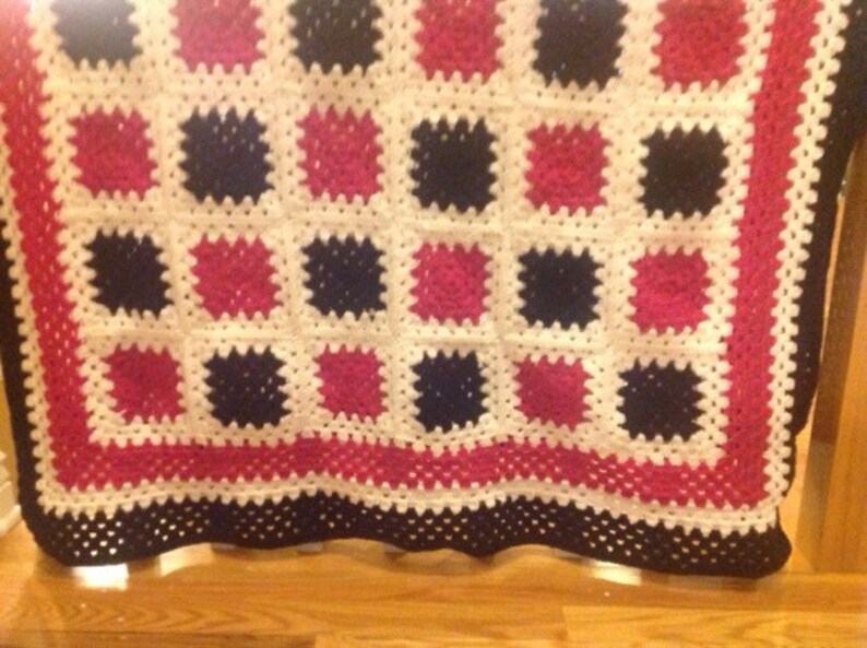 Happy Days Granny Square Afghan Heirloom Quality FREE SHIPPING - Etsy