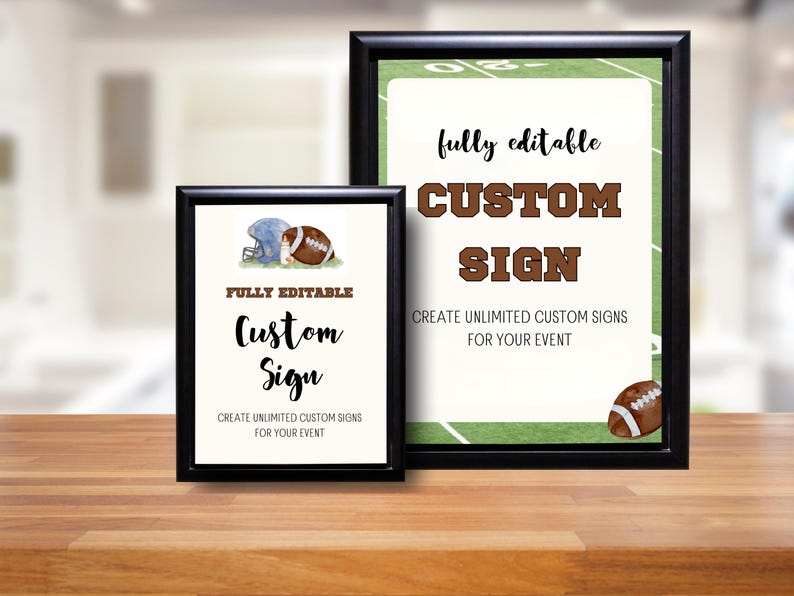 EDITABLE Touchdown Baby Bundle | Football Baby Shower Bundle | Welcome ...
