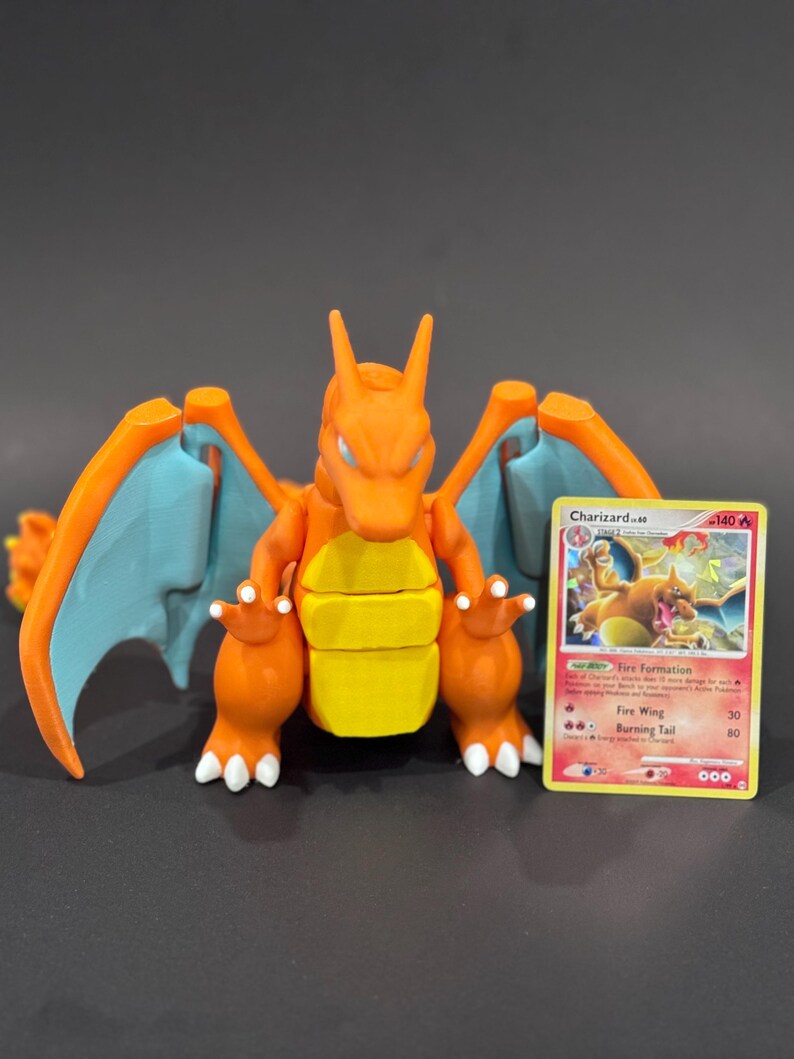 Large 3D Printed Articulated Charizard - Etsy