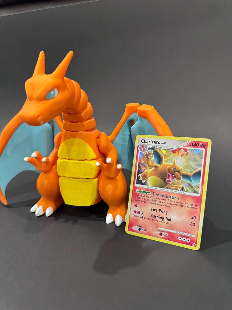 Large 3D Printed Articulated Charizard - Etsy