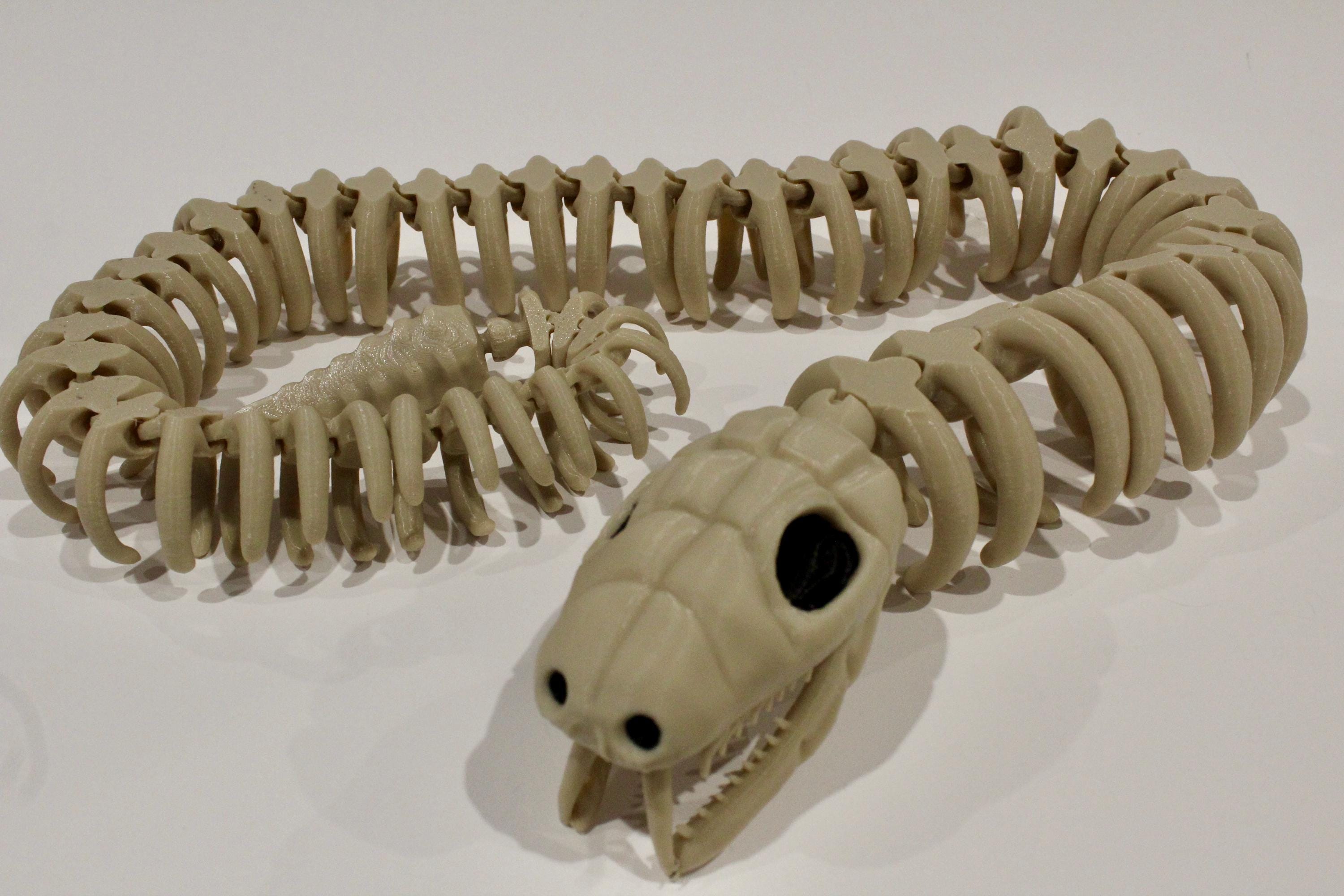 3D Printed Articulating Snake Skeleton - Etsy