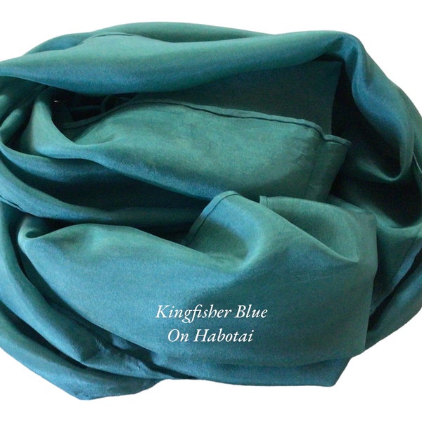 Blue Silk Scarf - Etsy