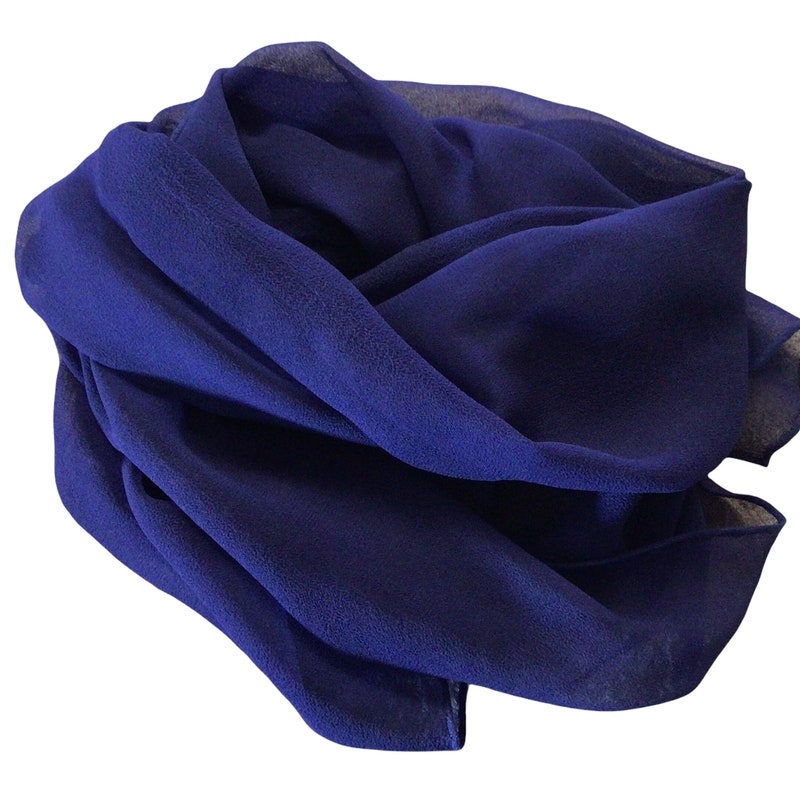 Navy Blue Scarf - Etsy
