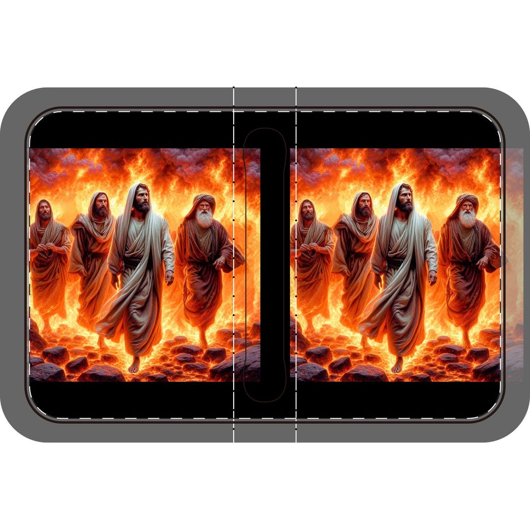 Fiery Furnace Bible Cover - Etsy