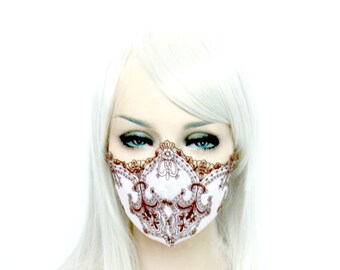 White lace mask | Etsy