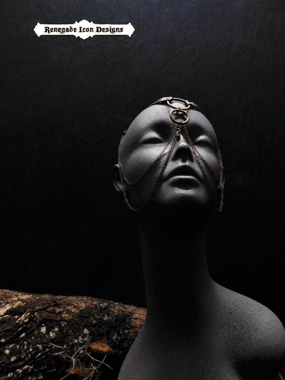 Unisex Face Jewelry, Tribal Leather Face Chain,leather Face Harness ...