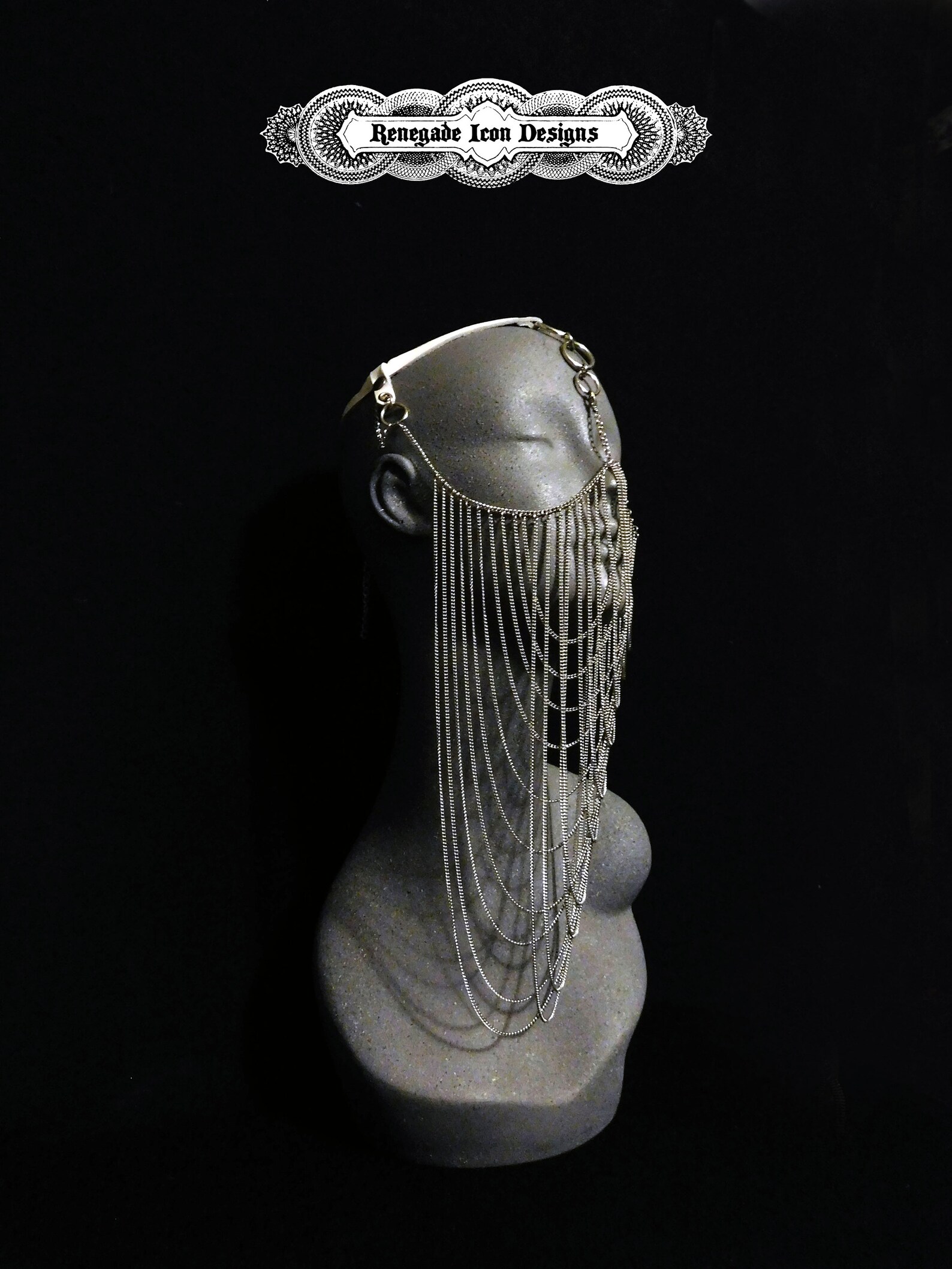 Leather Face Chain Veil Fashion Veil Exotic Face Jewelry - Etsy