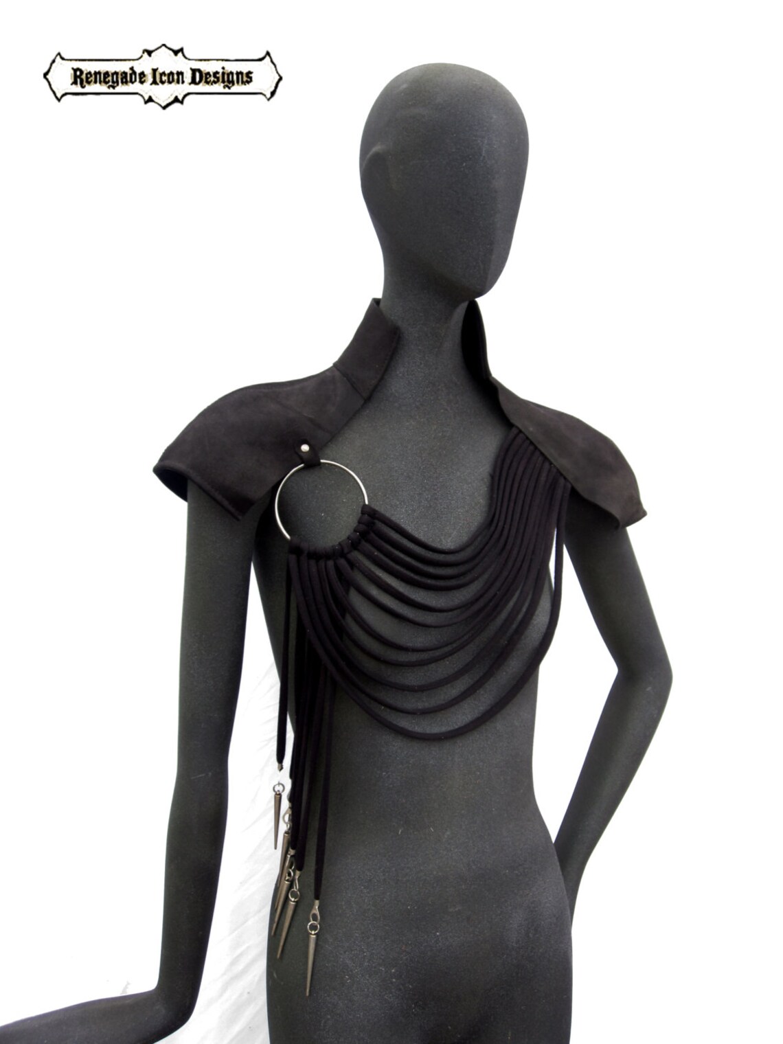 Open Backed Leather Capelet Shoulder Wear Epaulets - Etsy