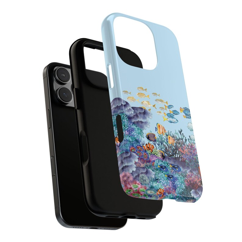 Coral Reef iPhone Case Tropical Fish Phone Case Ocean Summer Phone Case ...