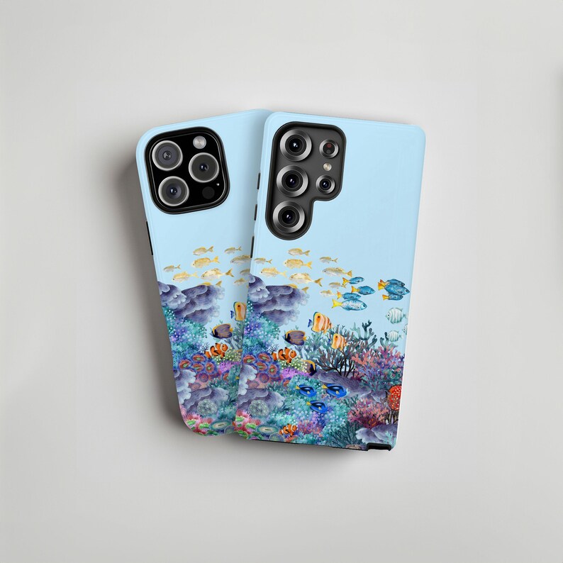 Coral Reef iPhone Case Tropical Fish Phone Case Ocean Summer Phone Case ...