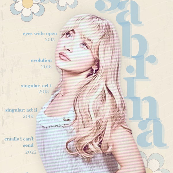 Sabrina Carpenter Wall Art - Etsy
