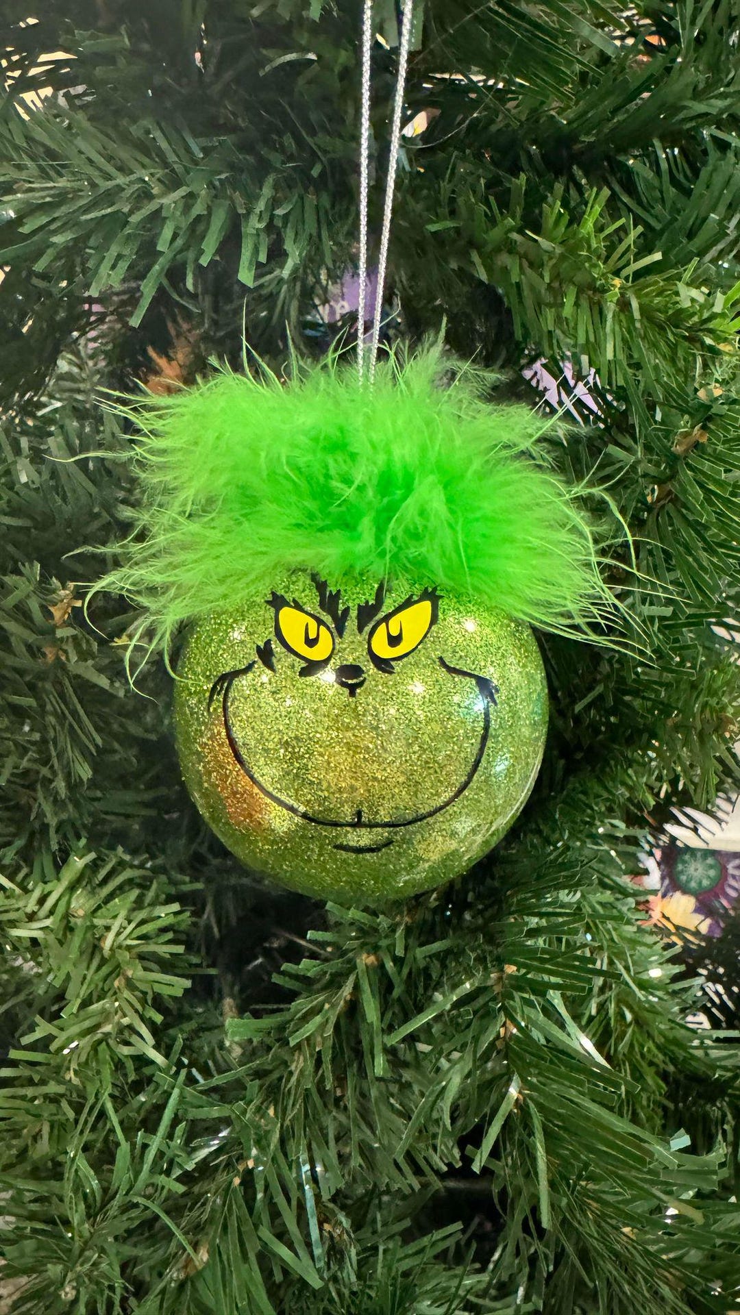 The Grinch Shatterproof Christmas Ornament - Etsy