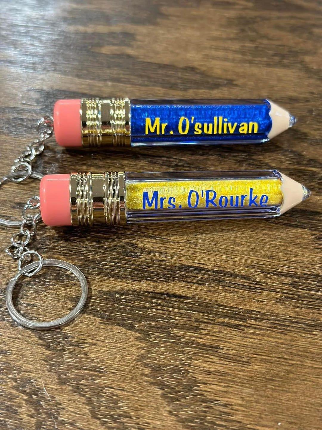 Personalized Teacher Pencil Keychains/teacher Gifts/teacher Aide Gifts ...