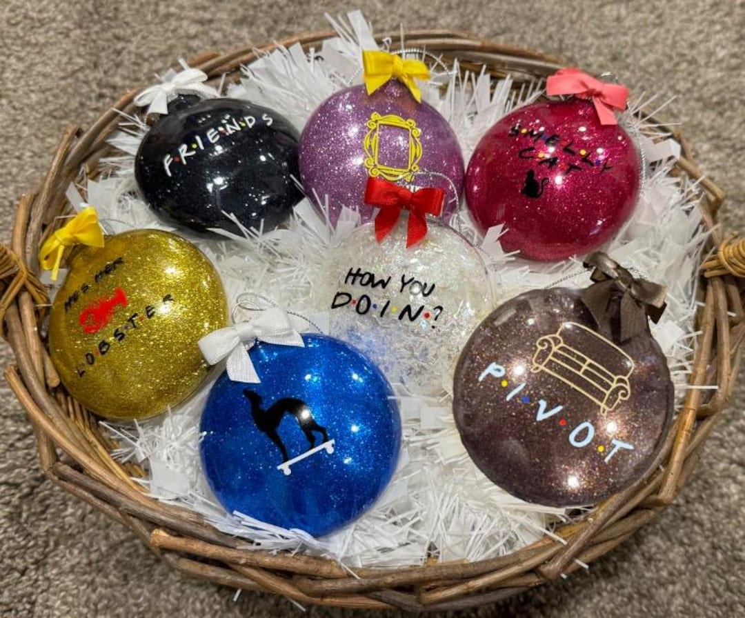 Friends Tv Show Shatterproof Christmas Oval Ornaments - Etsy