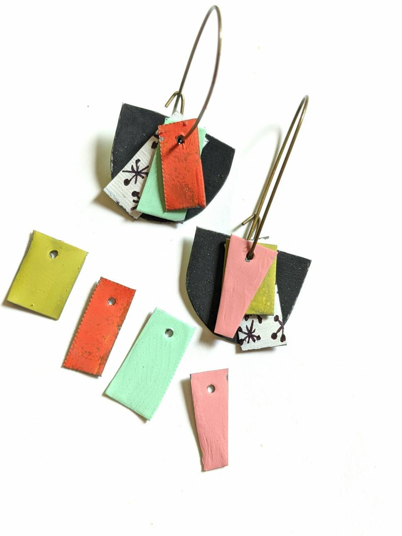 Confetti Bits and Earrings Set Retro Pack - Etsy