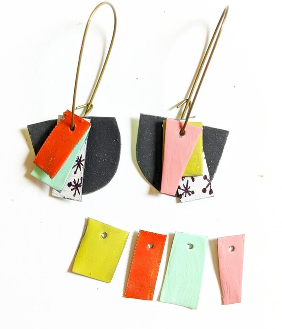 Confetti Bits and Earrings Set Retro Pack - Etsy