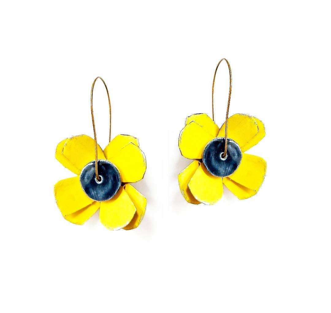 Black-eyed Susan Earrings - Etsy