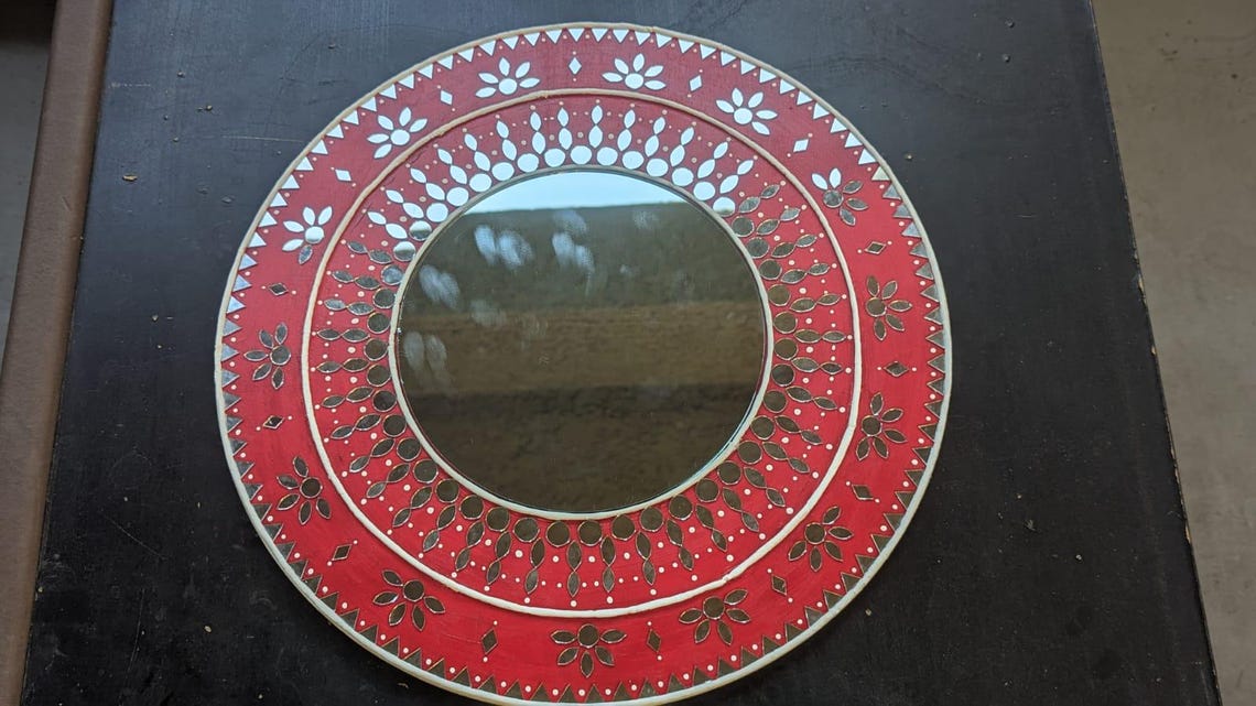 Lippan Art ,mirror Art, Wall Decor, Wall Hanging, Colorful Decor - Etsy
