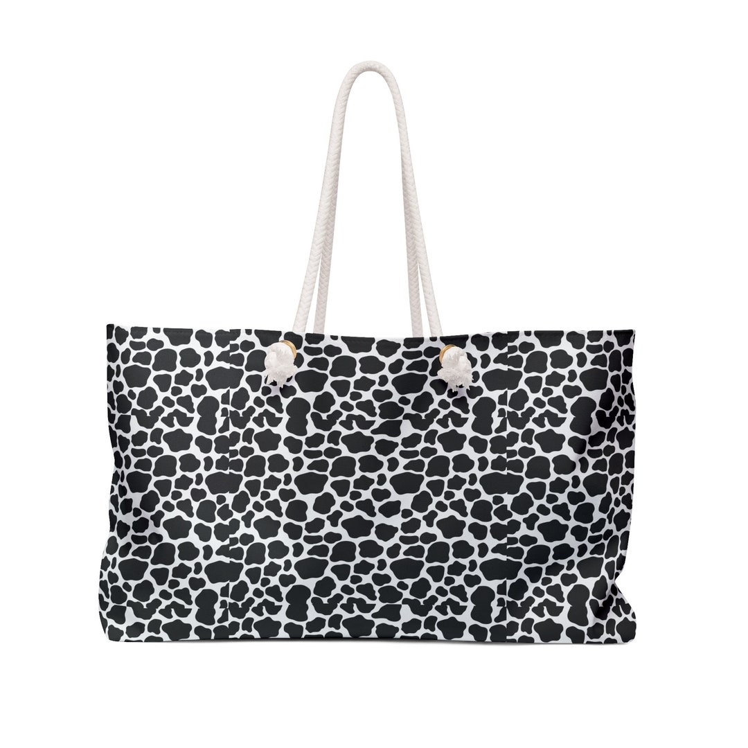 Moo Cow Print Weekender Bag - Etsy