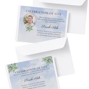 Editable Funeral Flyer Celebration of Life Funeral Brochure Funeral ...