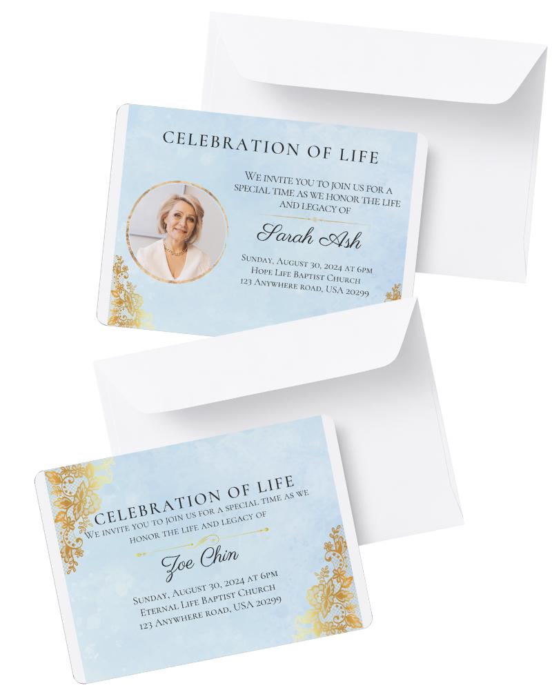 Editable Funeral Flyer Celebration of Life Funeral Brochure Funeral ...