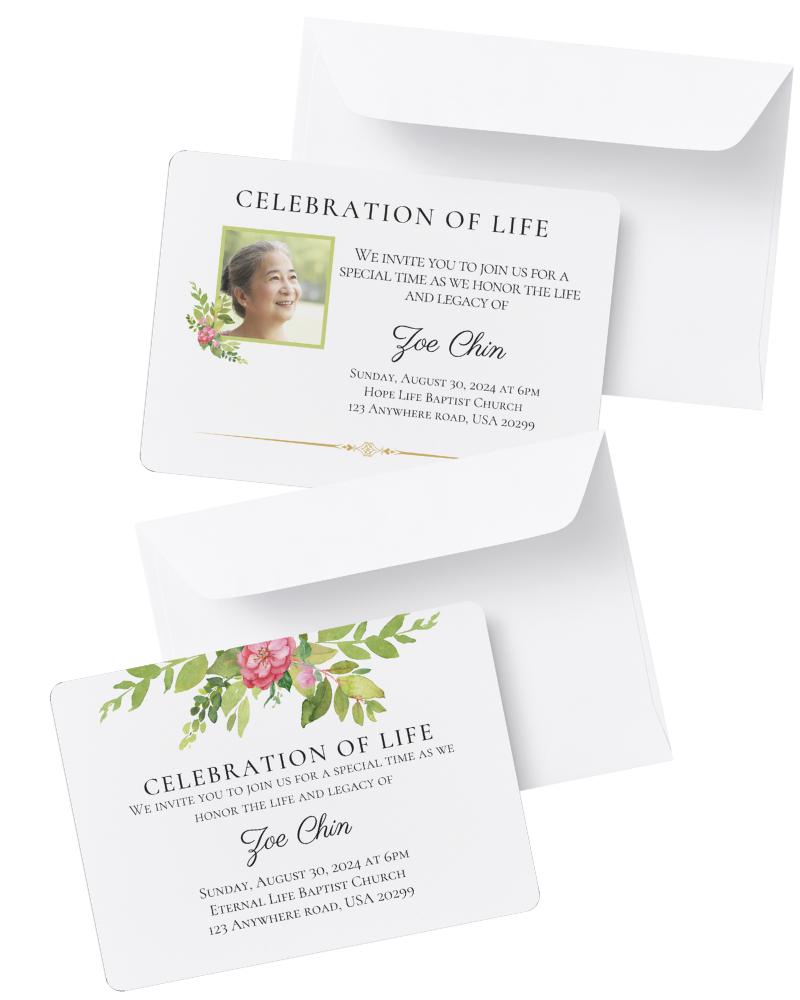 Editable Funeral Flyer Celebration of Life Funeral Brochure Funeral ...