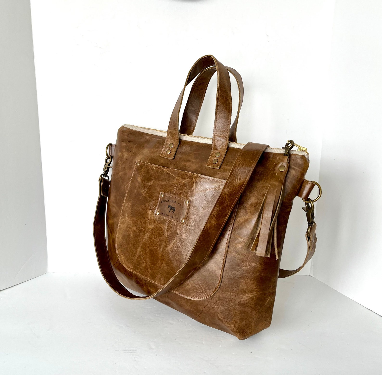 Large Mud Cloth and Leather Tote Crossbody Purse Boho Diaper - Etsy