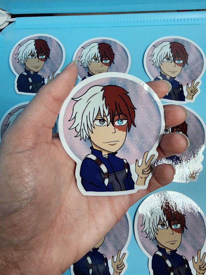 Todoroki, My Hero Academia, Sticker, Notebook Sticker, Sticker Book ...
