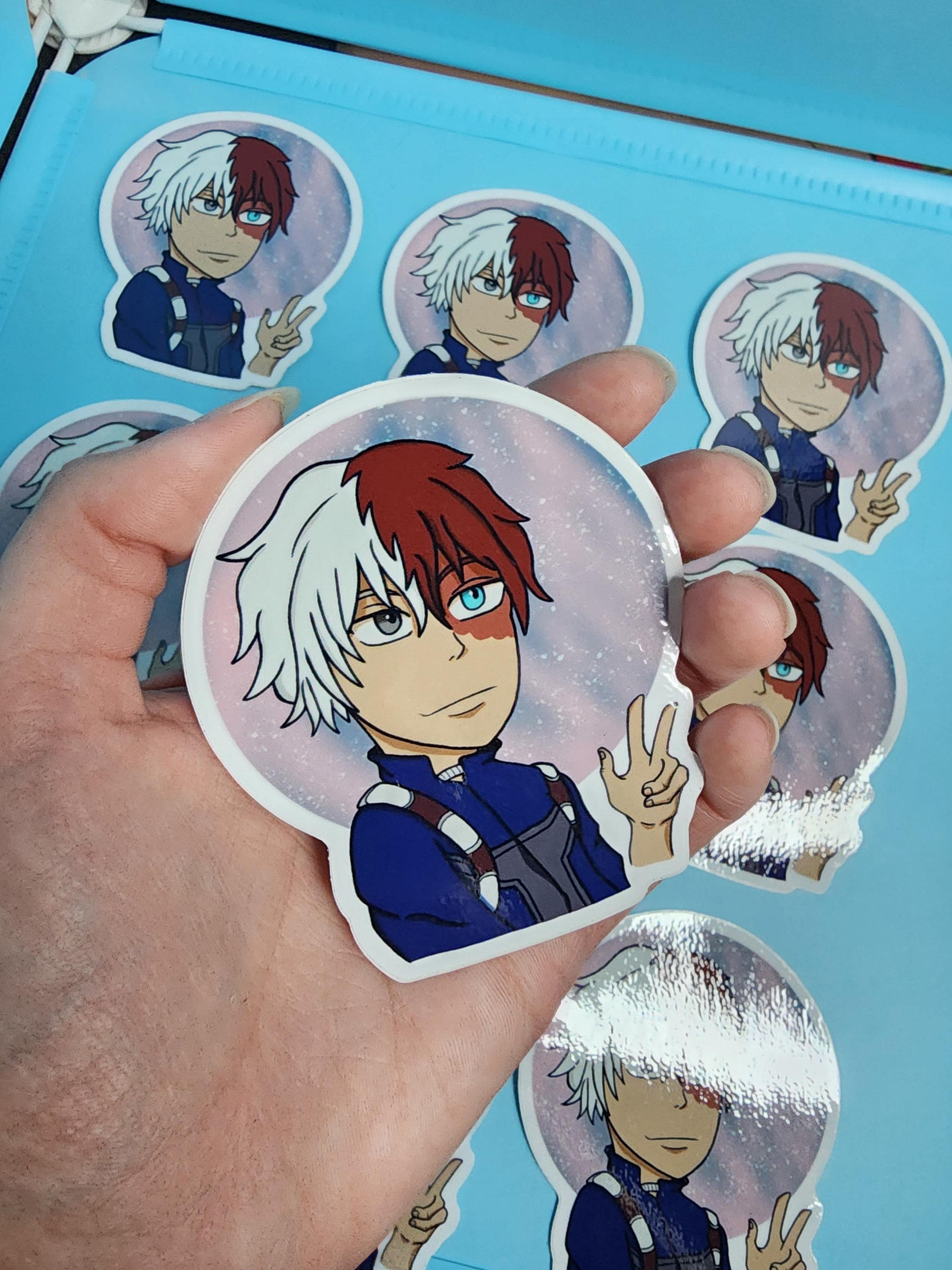 Todoroki, My Hero Academia, Sticker, Notebook Sticker, Sticker Book ...