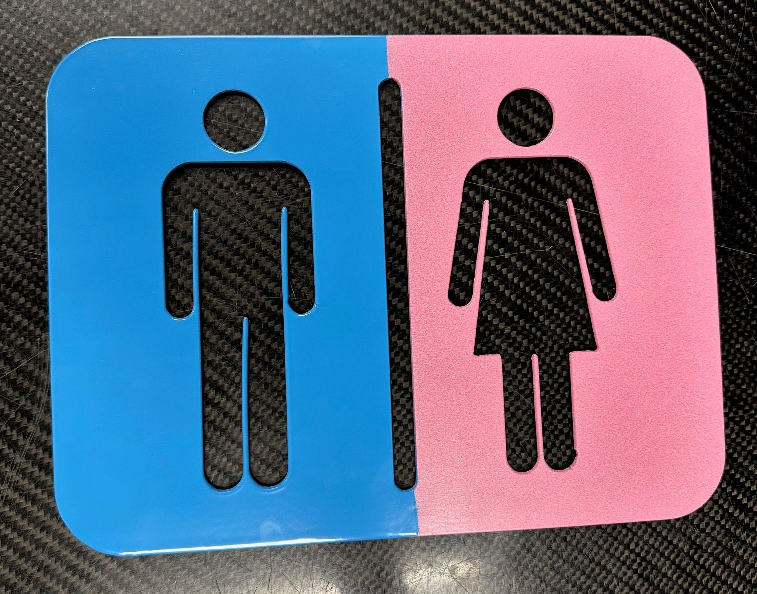 Metal Restroom Sign Powder Coated - Etsy