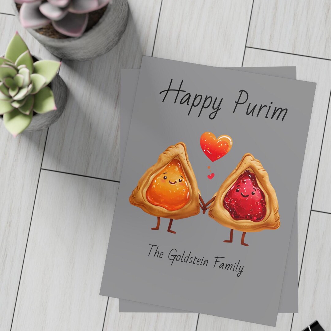 Purim Cards for Mishloach Manot | Shalach Manos Gift Tags | Personalize ...