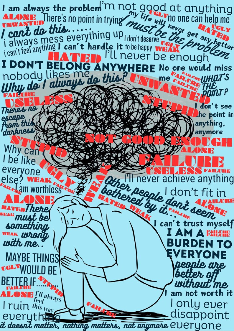 Intrusive Thoughts Poster - Etsy