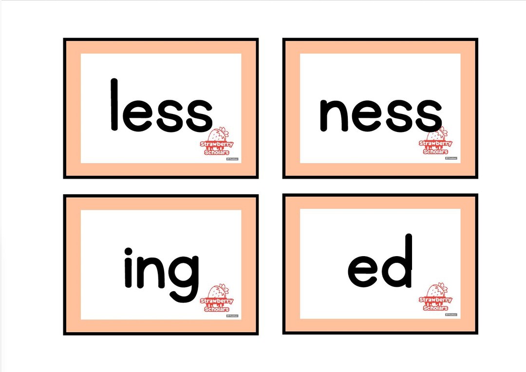 Phonics/suffix/prefix/compound Words Interactive Activity - Etsy