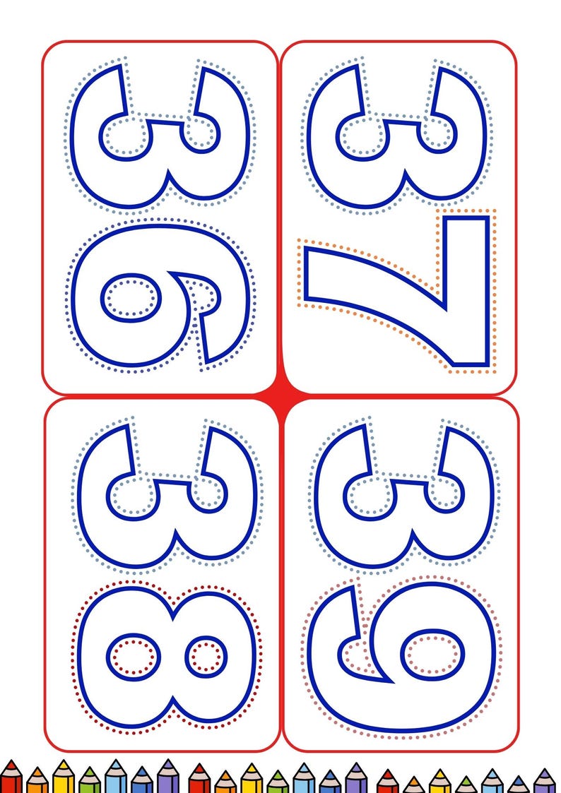 Printable Number Flashcards for Kids | Learn Numbers 0-100 | Fun ...