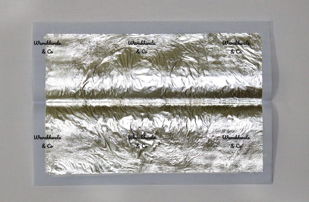 Genuine Edible Silver Leaf Sheets, Dimensions 12 X 17.5 Cm - Etsy