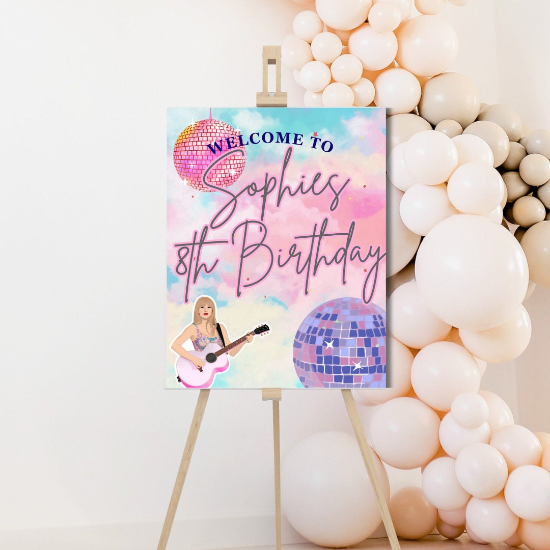 Taylor Swift Birthday Signs Digital 8x10s Friendship Bracelets Swiftie ...