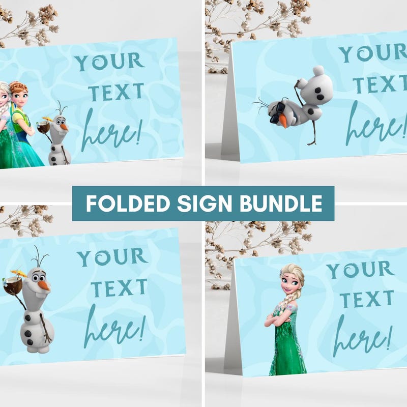 Frozen Place Cards - Etsy