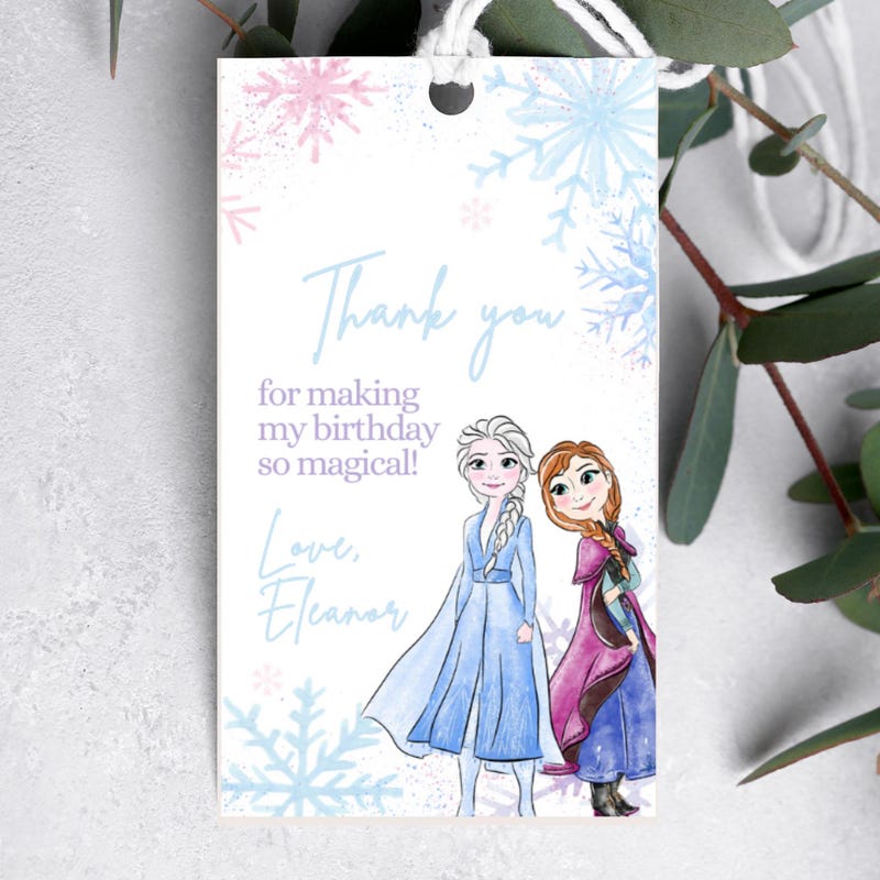 Frozen Thank You - Etsy