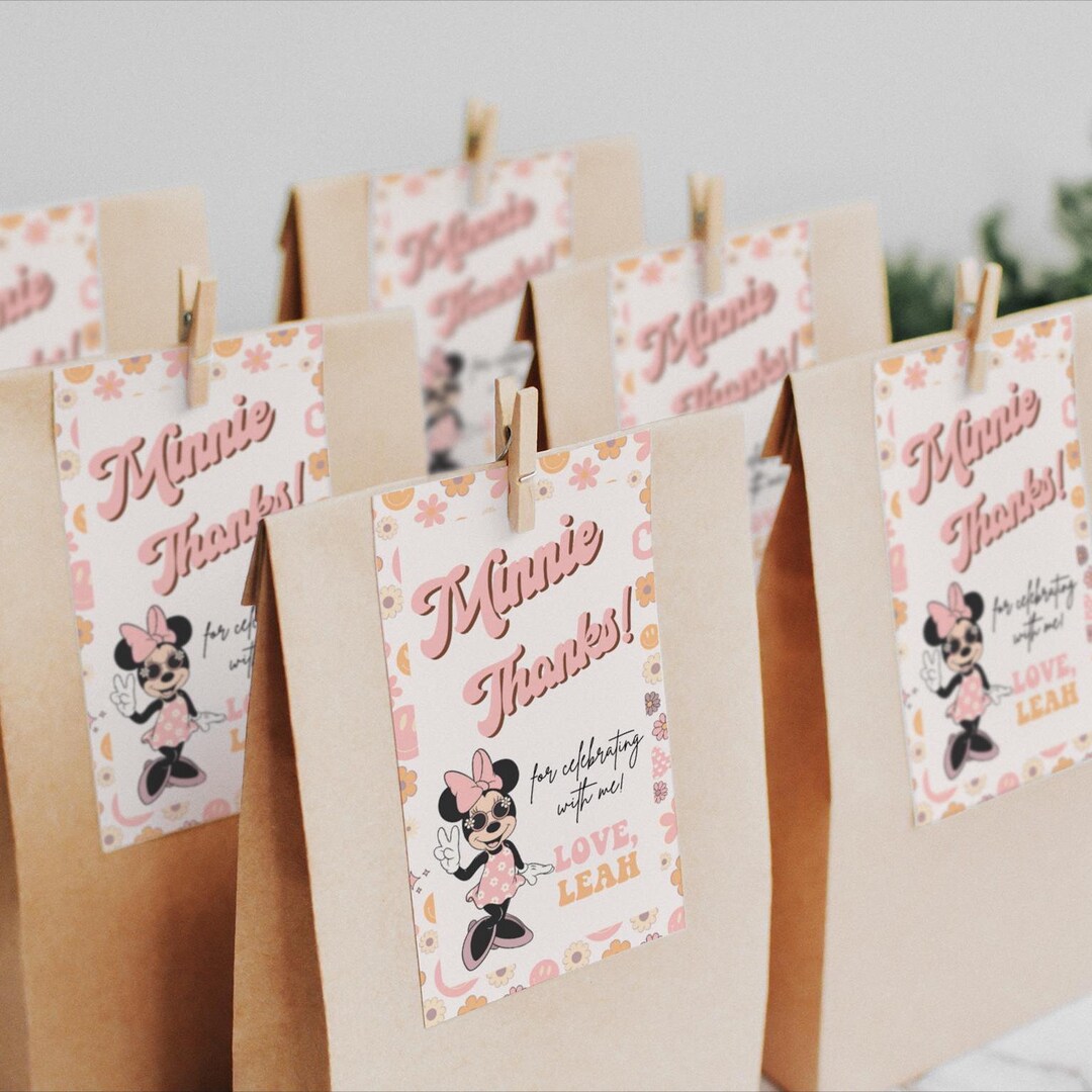 Minnie Thank You Tags, Please Take Sweet Treat, Minnie Mouse Girl ...