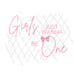Girls Just Wanna Be One PNG SVG for Backdrop Sign Decor Bow Decal Girls ...