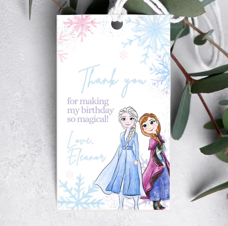 Frozen Birthday Decor Signs, Princess Elsa Anna Olaf Party, 2nd 3rd 4th ...