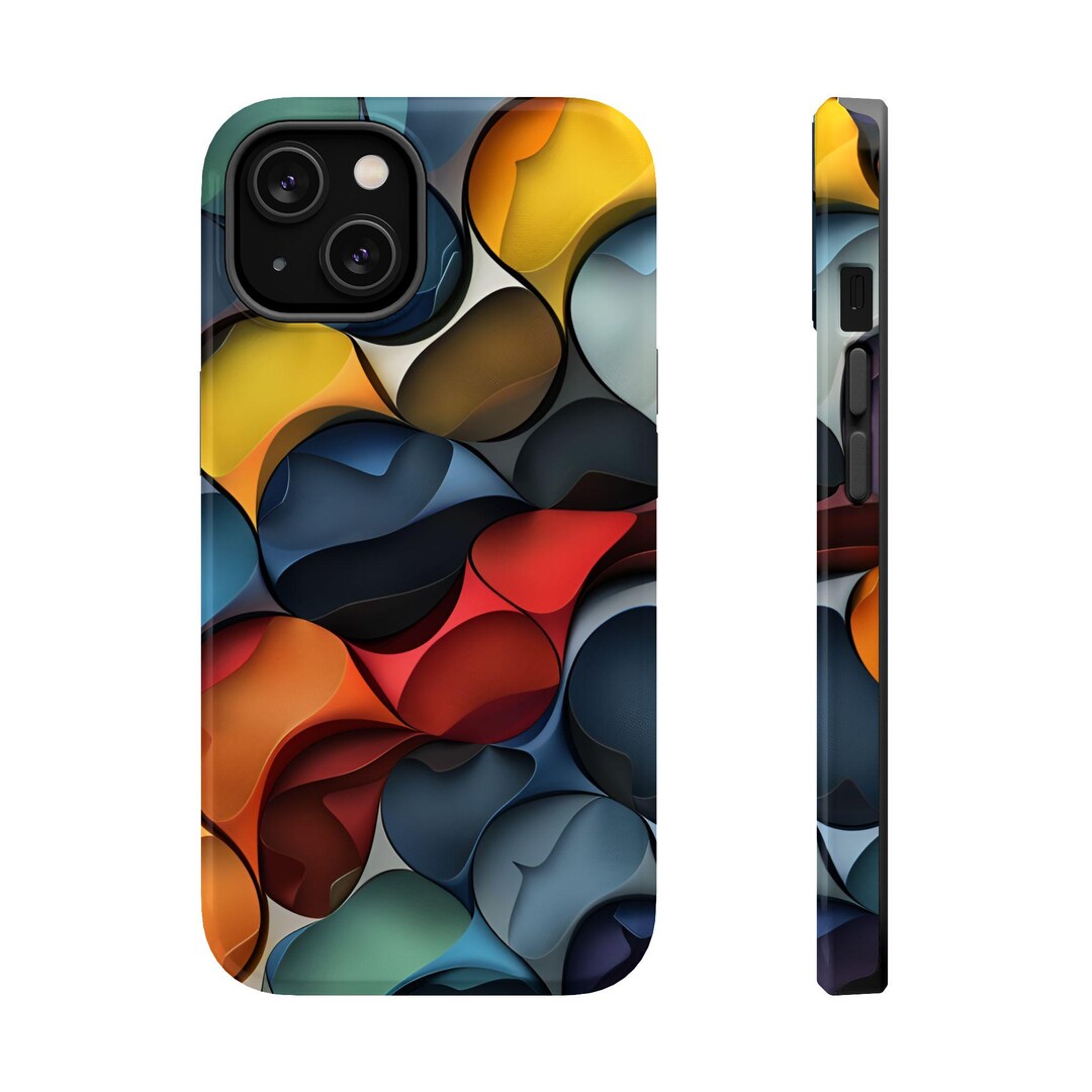 Magsafe Dynamic 3D Layered Abstract Geometric Magnetic Tough Cases ...