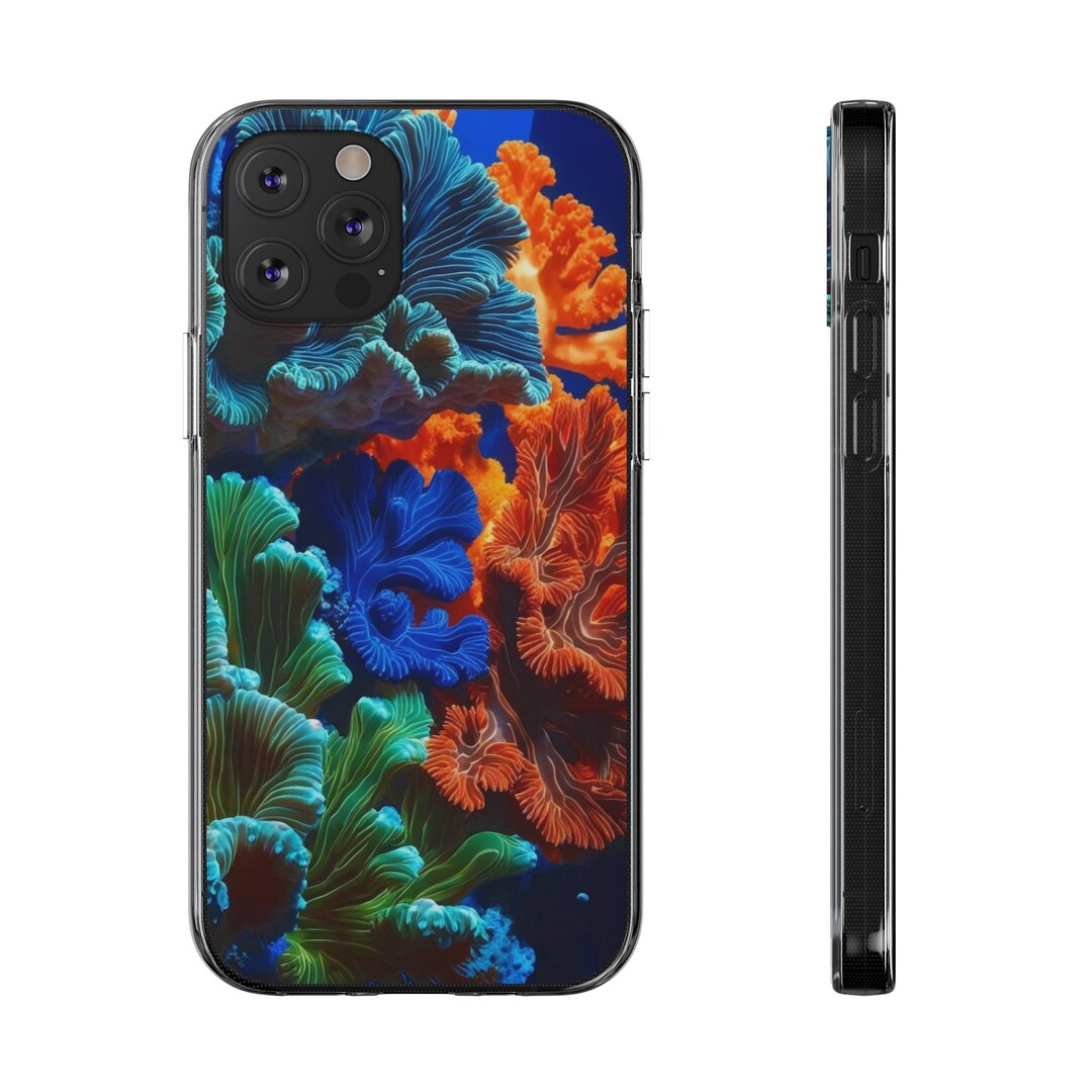 Coral Reef, Colorful, Sealife, Soft Phone Cases - Etsy