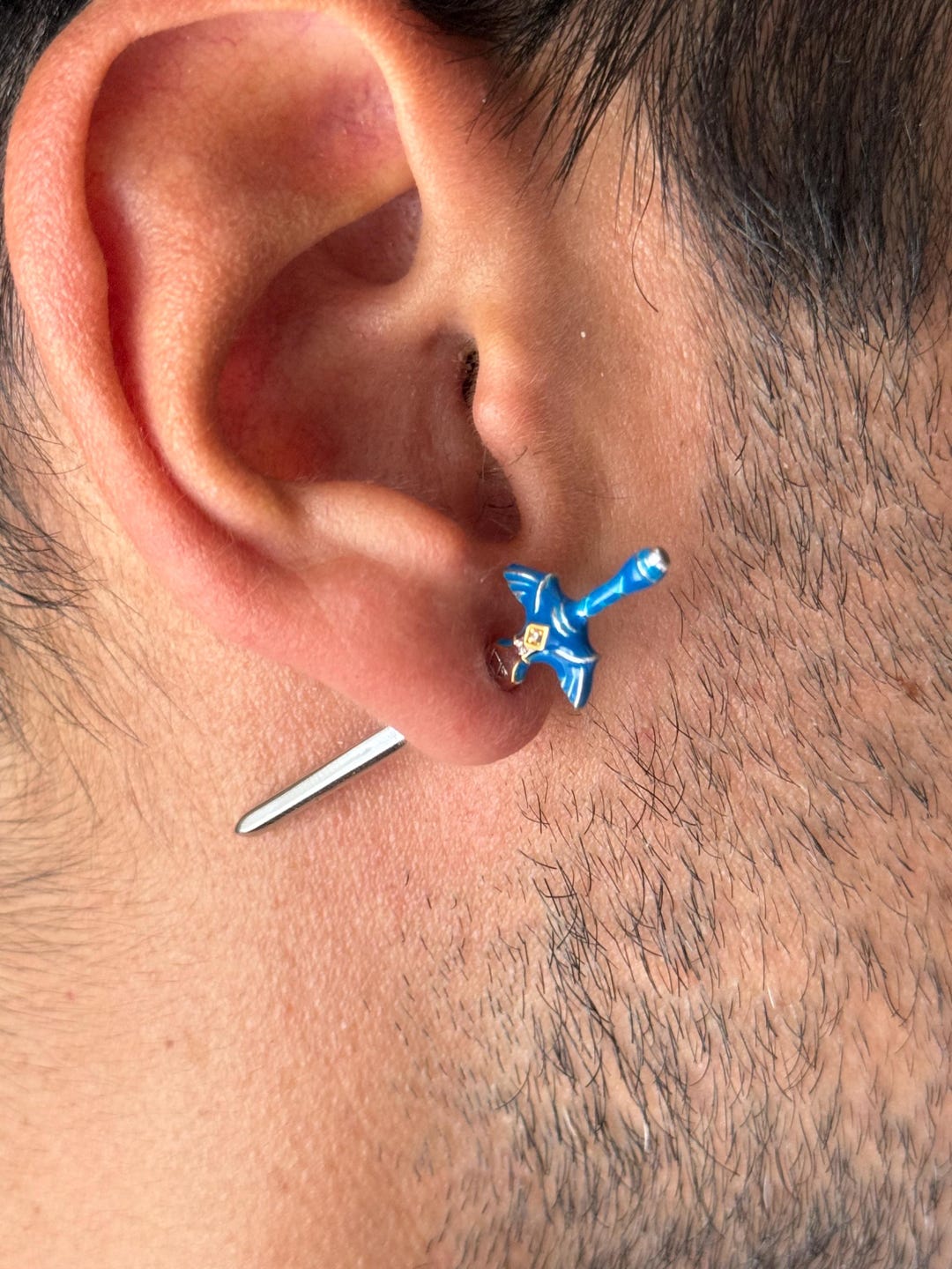 Triforce Sword Earring Stud, Master Sword Earrings, Cosplay, Tears of ...