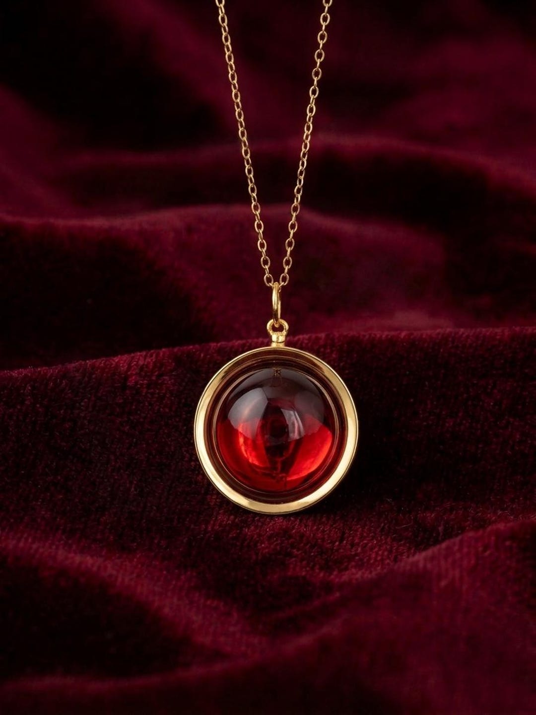 Ruby Amulet Necklace, the Stone Necklace, You Can Unlock Any Door If ...