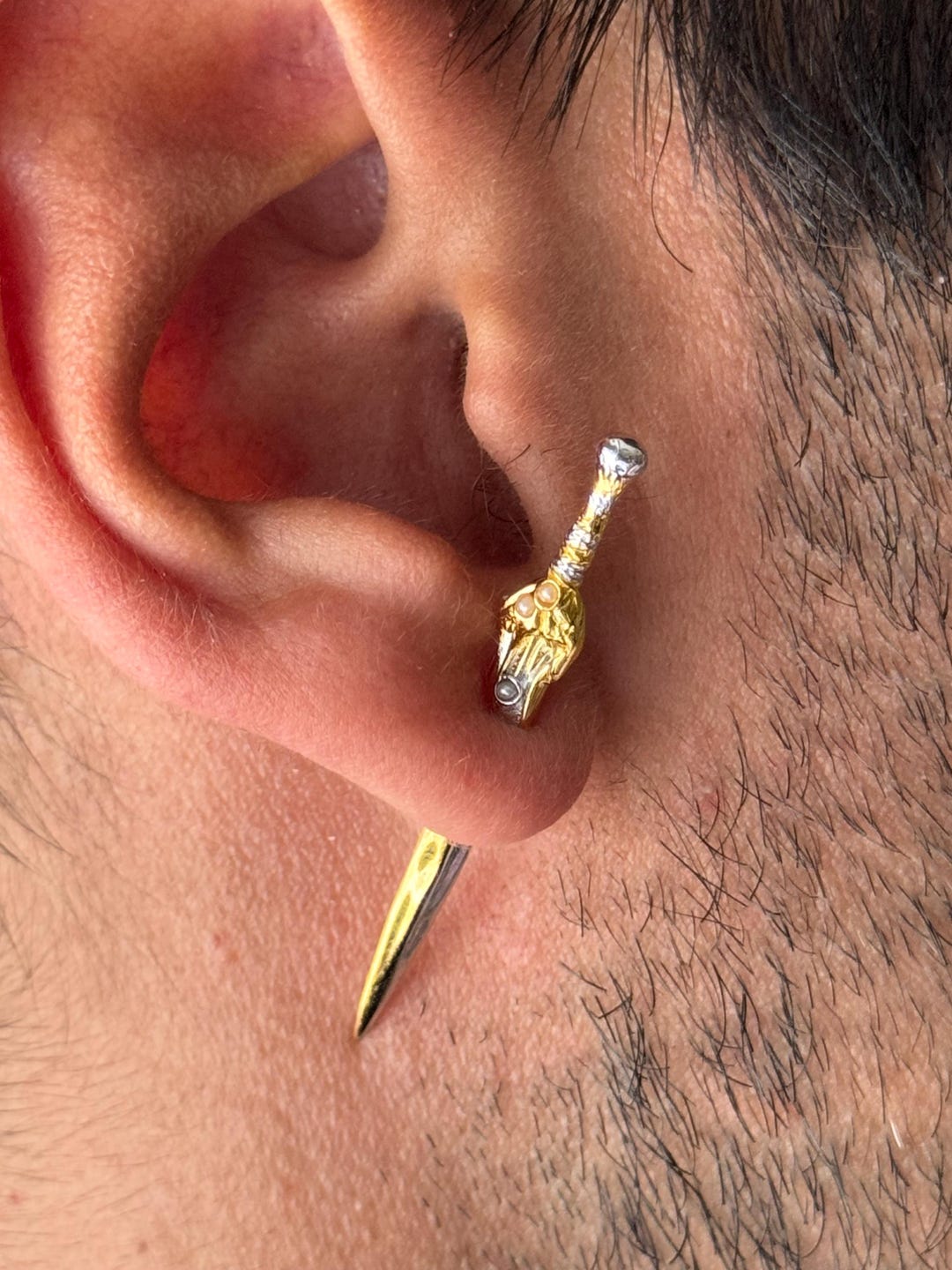 Elvish Dagger Earring Stud, Elf Sword Dagger Jewelry, Galadriel Dagger ...