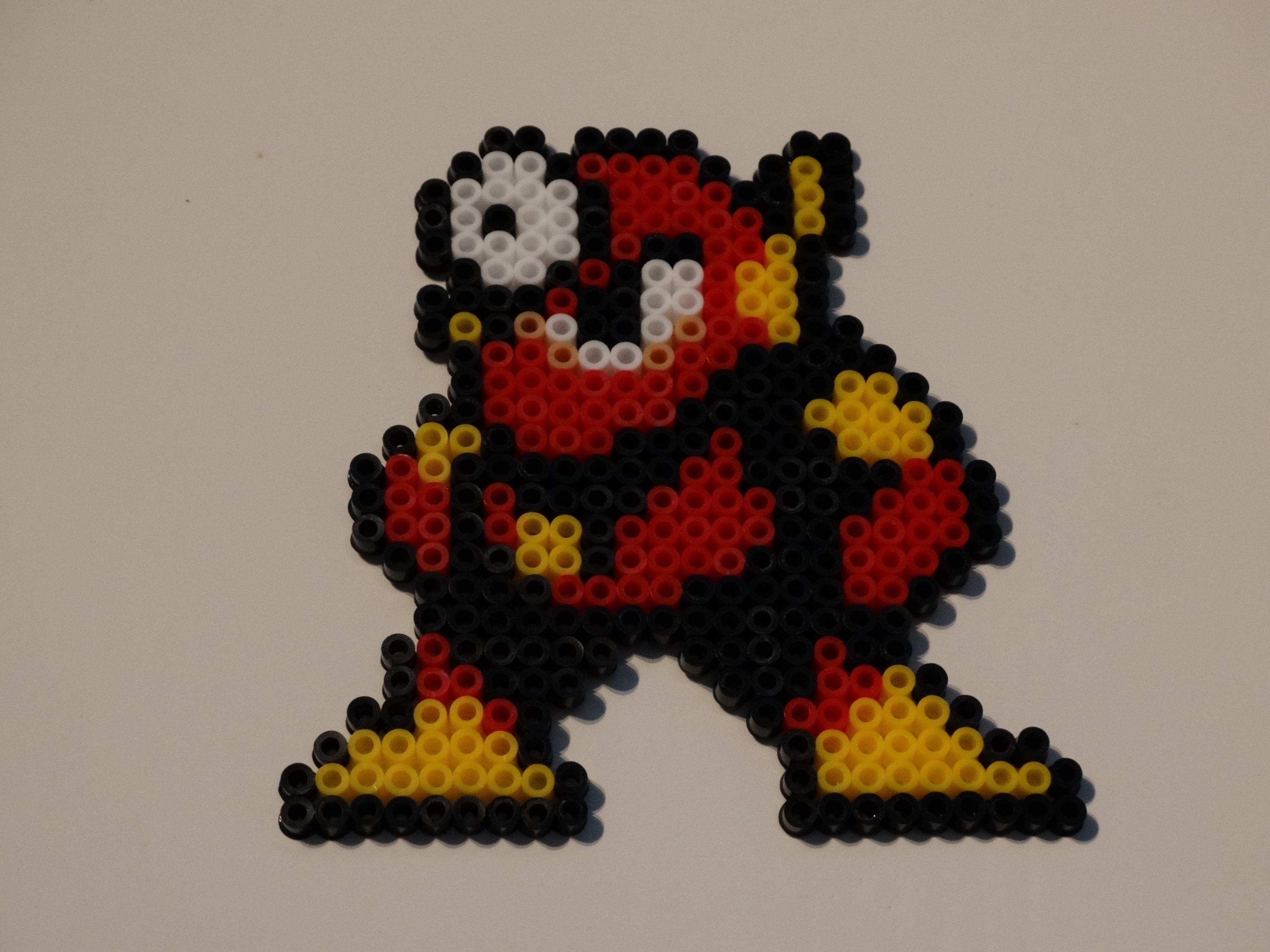 Mega Man Metal Man Perler Bead Art - Etsy