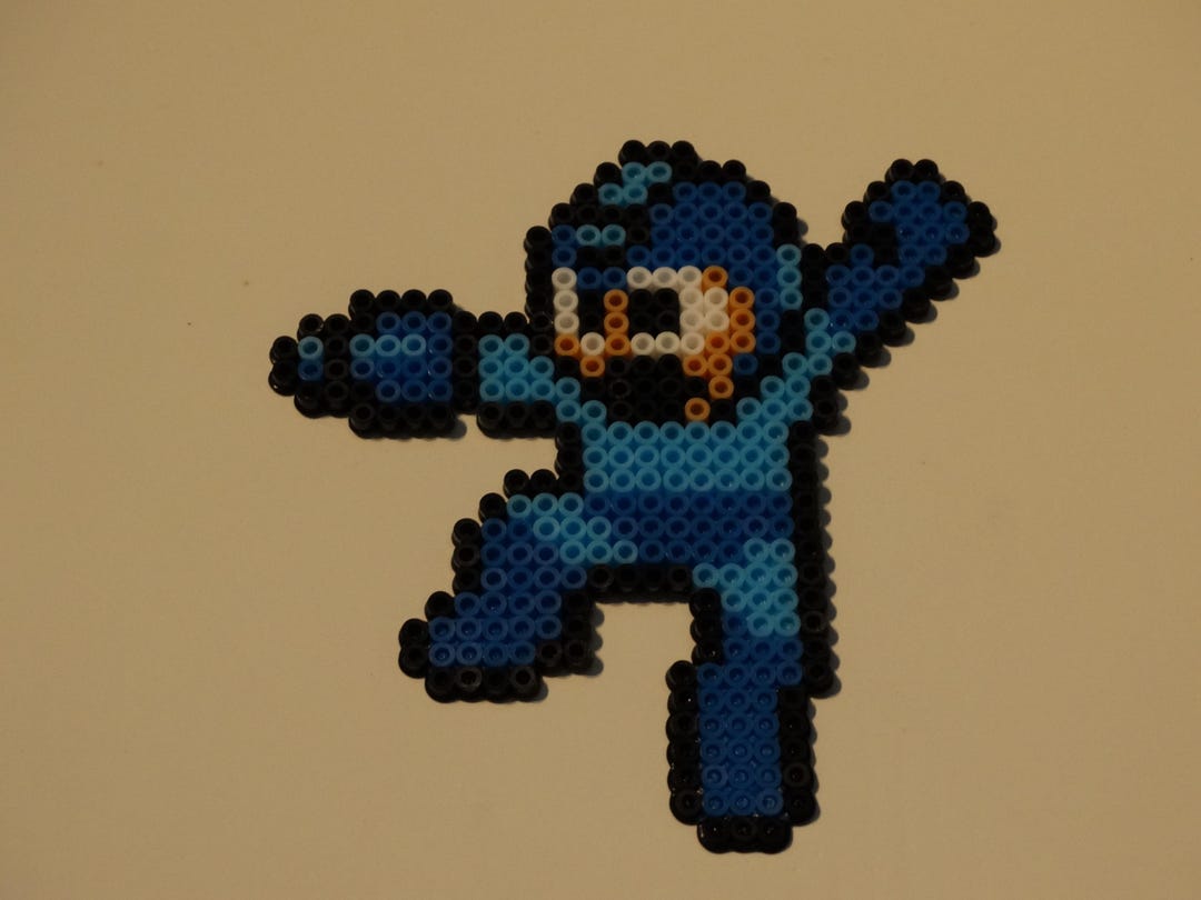 Mega Man Jumping Perler Bead Art - Etsy
